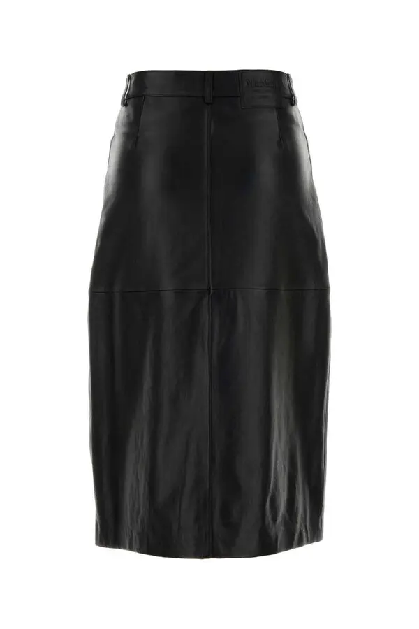Max Mara Smmgita High-waist Midi Skirt - Black