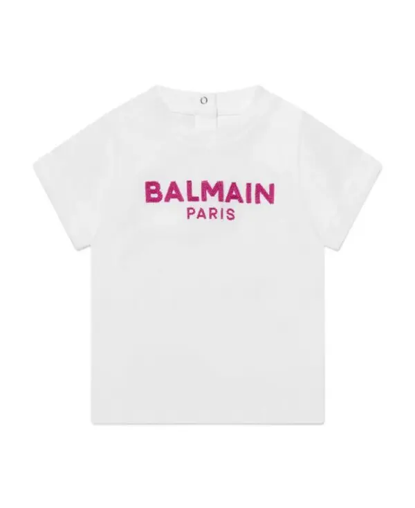 Balmain Logo-embroidered Cotton T-shirt