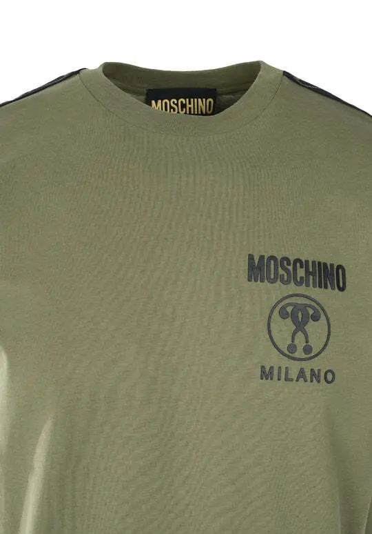 Moschino Double Question Mark Cotton T-shirt