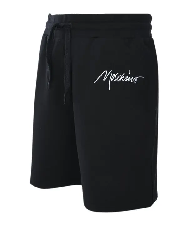 Moschino Embroidered Organic Cotton Track Shorts