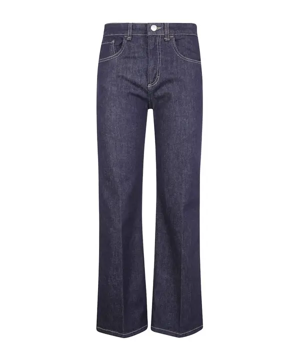 Seventy Buttoned Straight-leg Jeans