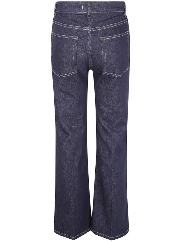Seventy Buttoned Straight-leg Jeans