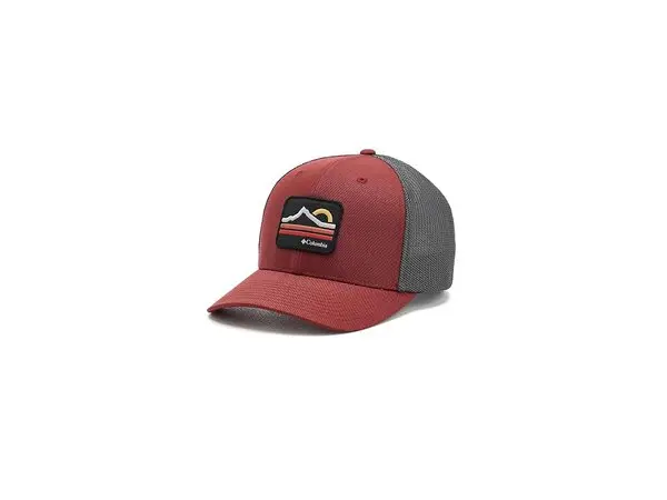Columbia Mesh Back Ball Cap - Red Oxide/sunset Mountain Patch