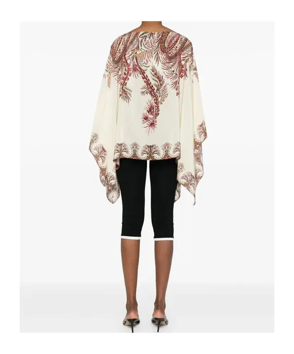 Etro Paisley Printed Boat-neck Blouse