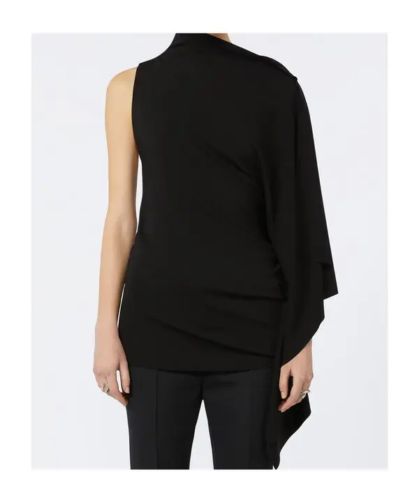 Sportmax Asymmetric Ruffled Top