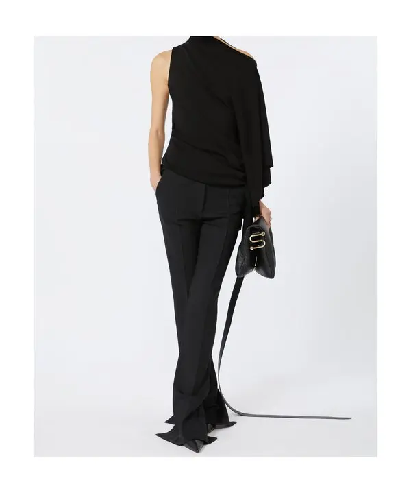 Sportmax Asymmetric Ruffled Top