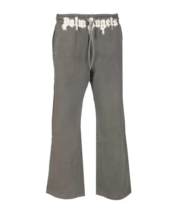 Palm Angels Waist Logo Printed Sweatpants