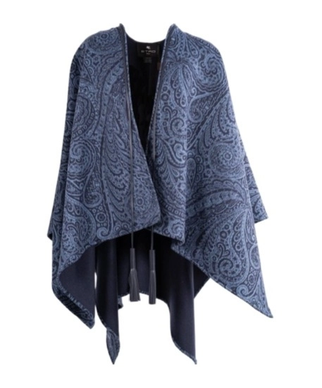 Etro Paisley Jacquard Poncho
