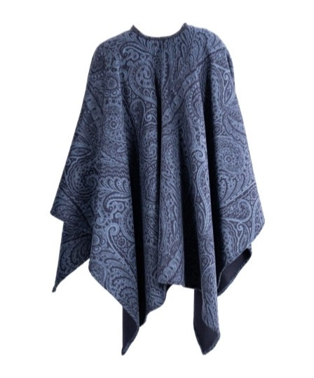 Etro Paisley Jacquard Poncho