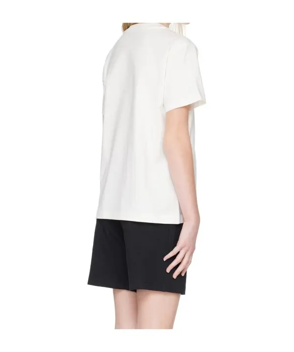 Moncler Embroidered Shark Motif Cotton Jersey T-shirt