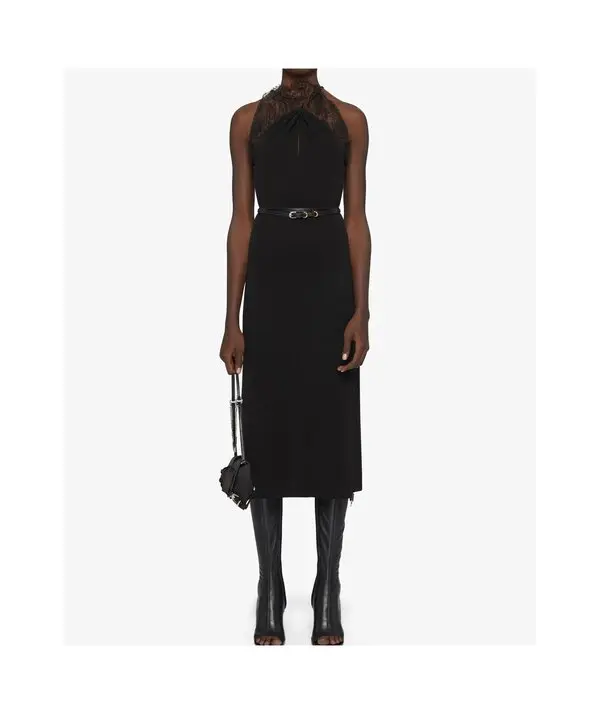 Givenchy Halterneck Lace Midi Dress