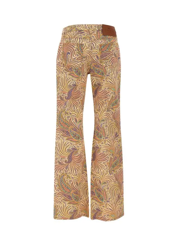 Etro Stretch Paisley-printed Trousers