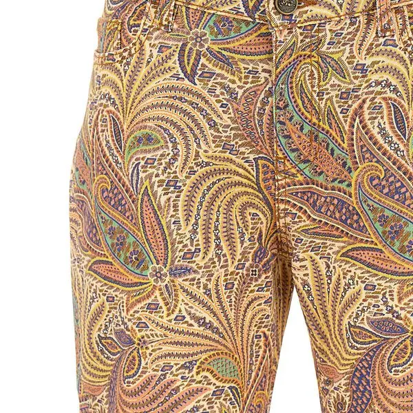 Etro Stretch Paisley-printed Trousers
