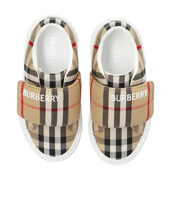 Burberry Vintage Check Touch-strap Sneakers