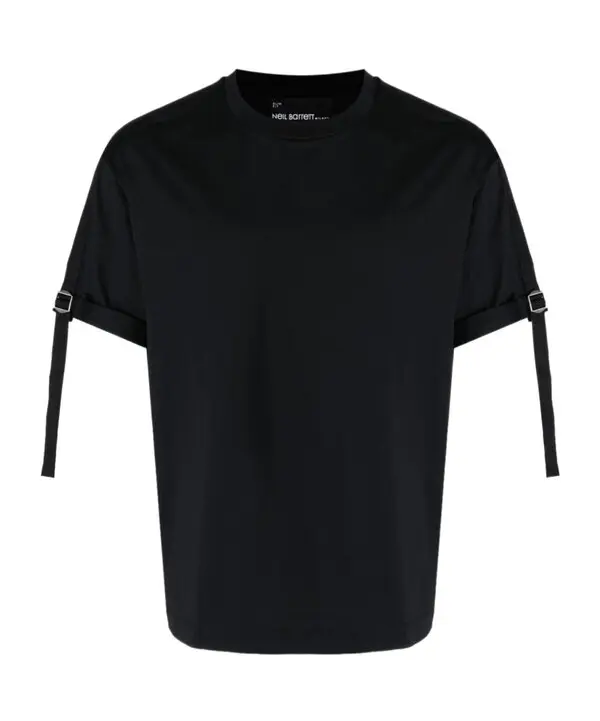 Neil Barrett Buckle-strap Cotton T-shirt