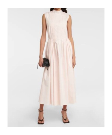 ROKSANDA Prinesa Pleated Cotton Midi Dress