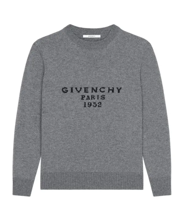 Givenchy Sweater In Wool Cashmere With Signature