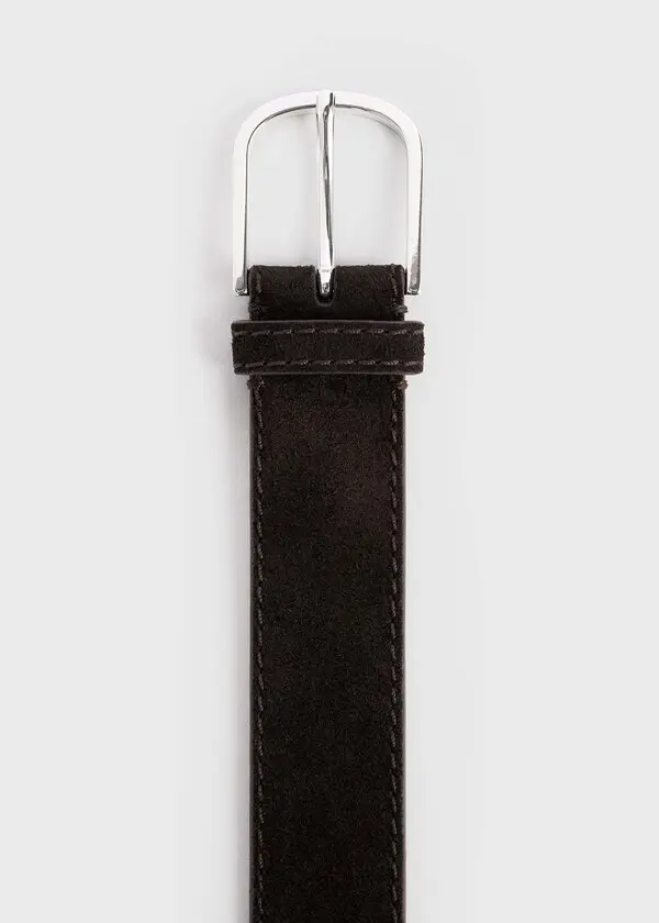 TOTEME Suede Buckle Belt