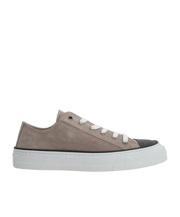 Brunello Cucinelli Round-toe Lace-up Sneakers - Hazelnut Color