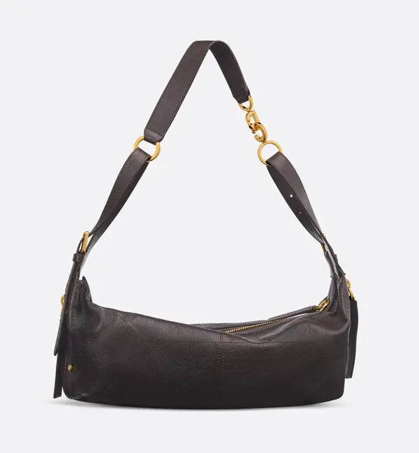 Dior Medium D-journey Bag In Shiny Grained Calfskin