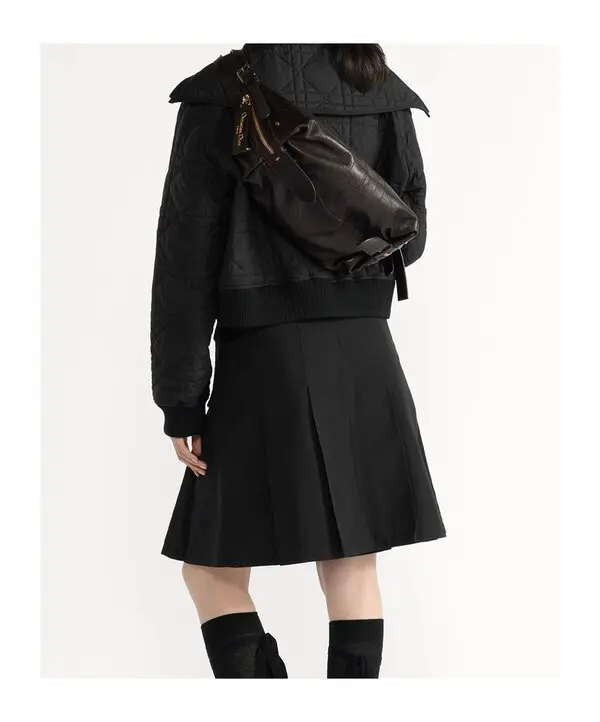 Dior Medium D-journey Bag In Shiny Grained Calfskin
