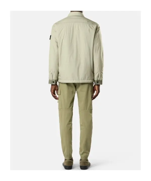 Stone Island Wind-resistant Padded Coach Jacket With Anti-drop Finish