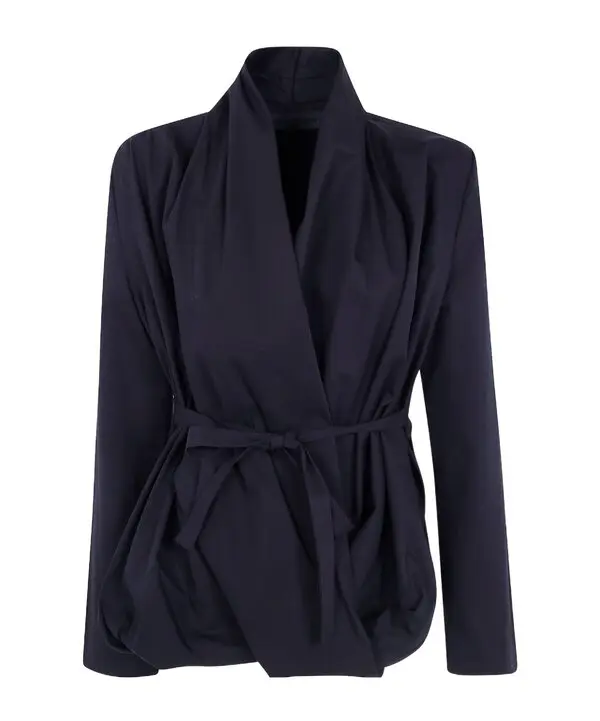 MARIA CALDERARA Draped Shirt With Front Tie