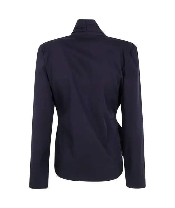 MARIA CALDERARA Draped Shirt With Front Tie