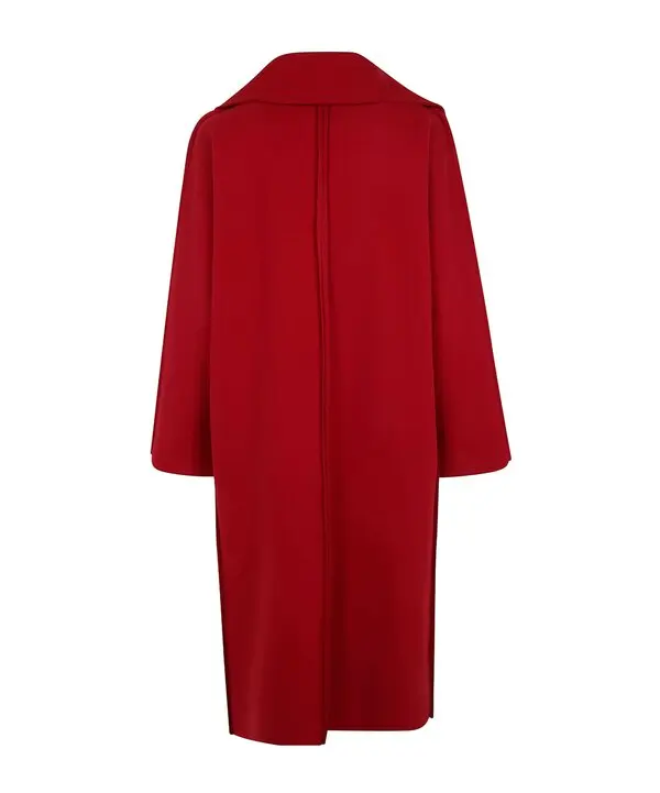 MARIA CALDERARA Double Breasted Felt Coat