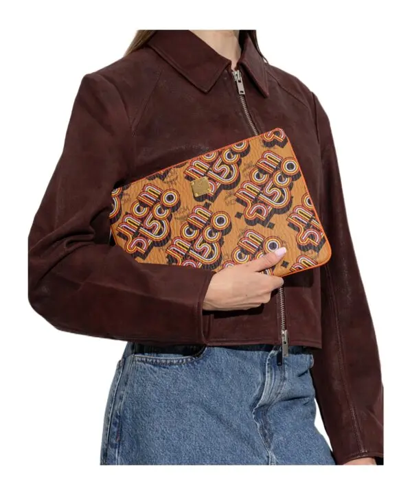 Mcm Zip-top Clutch