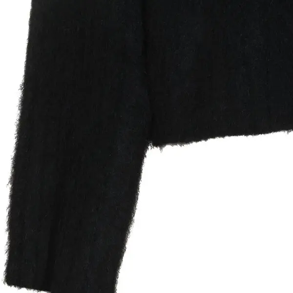 UMA WANG Ribbed Frayed-hem Top