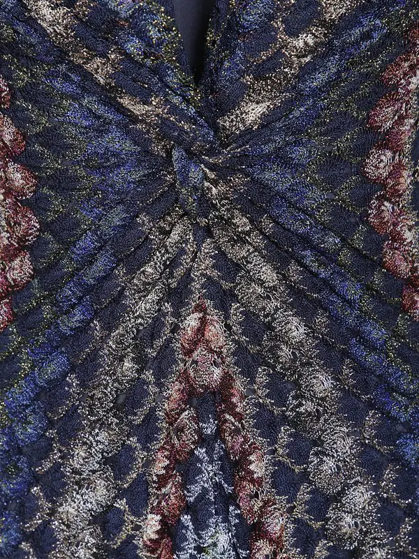 Missoni Sleeveless All-over Pattern Maxi Dress