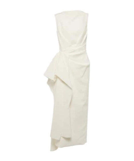 ROKSANDA Calatrava Crepe Midi Dress - White