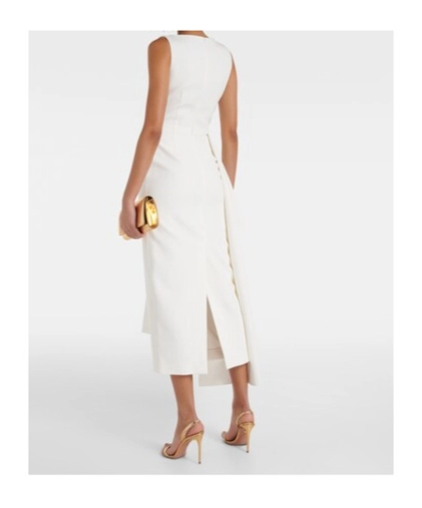 ROKSANDA Calatrava Crepe Midi Dress - White