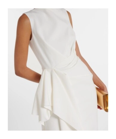 ROKSANDA Calatrava Crepe Midi Dress - White