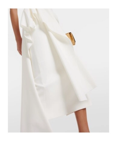 ROKSANDA Calatrava Crepe Midi Dress - White
