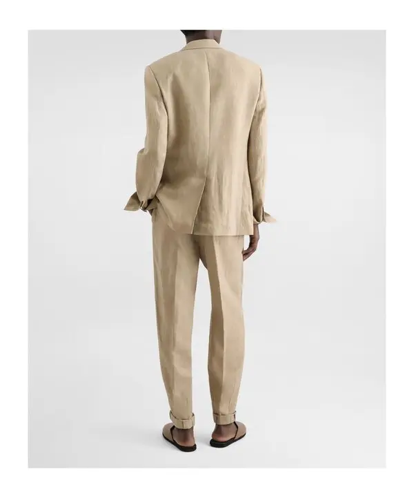 Dolce & Gabbana Martini Light Single-breasted Linen Jacket