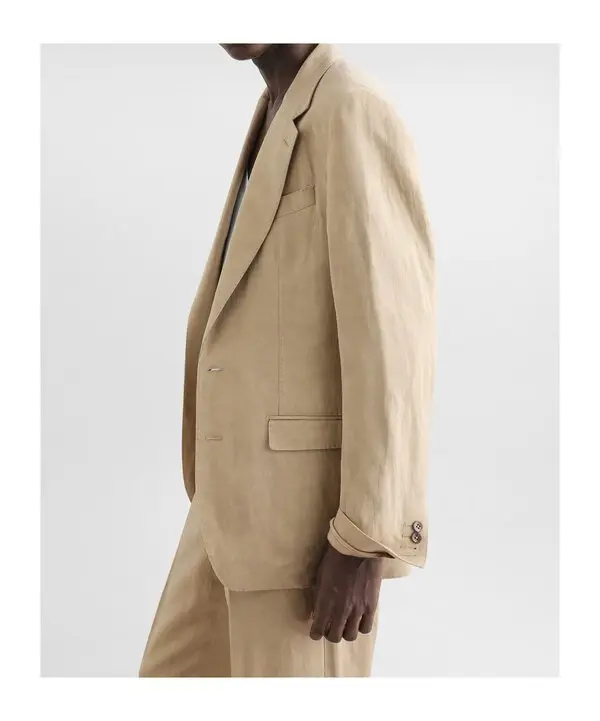 Dolce & Gabbana Martini Light Single-breasted Linen Jacket