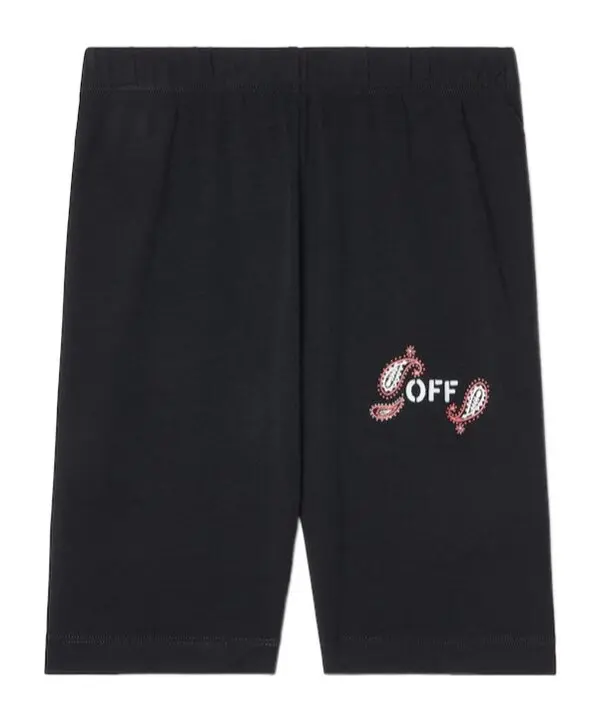 Off-White Bandana-print Stretch-cotton Shorts