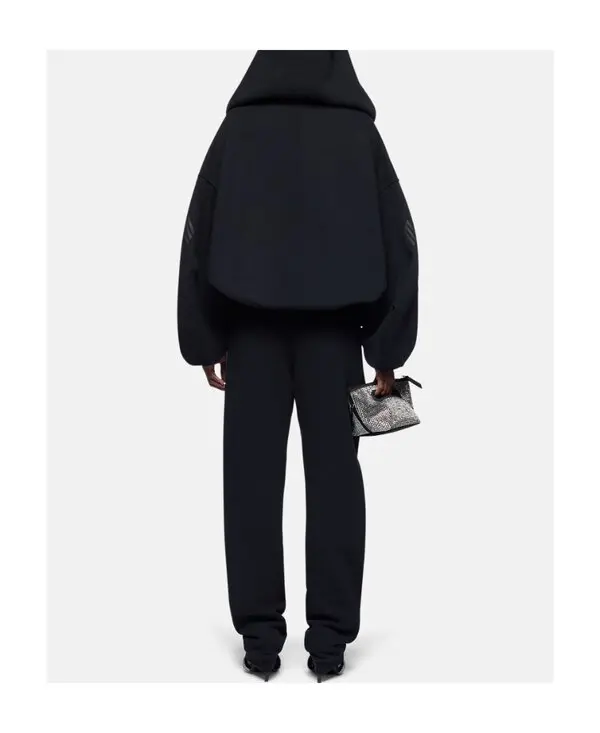 Attico Penny Logo Embossed Long Pants - Black