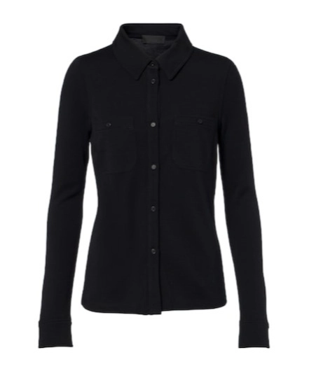 NILI LOTAN Ibra Wool Button-up Shirt