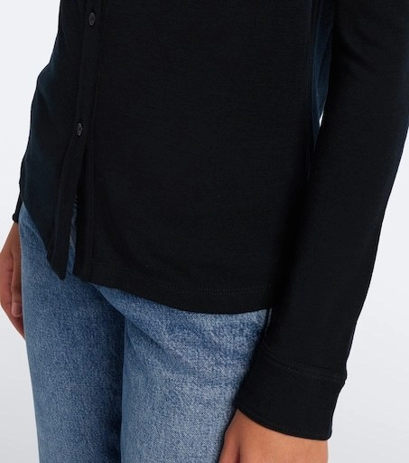 NILI LOTAN Ibra Wool Button-up Shirt