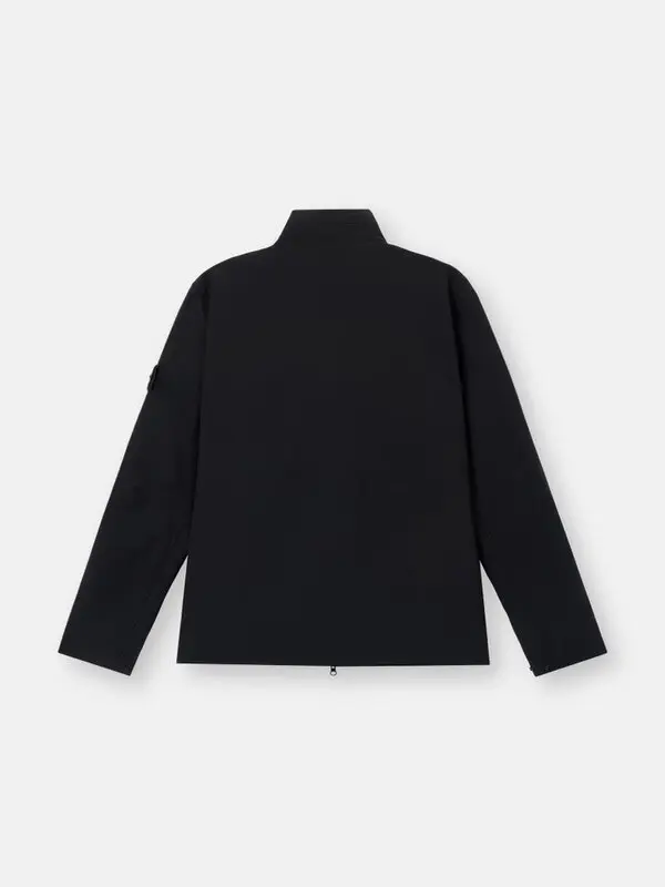 Stone Island Zip-up Jacket With Stand Collar