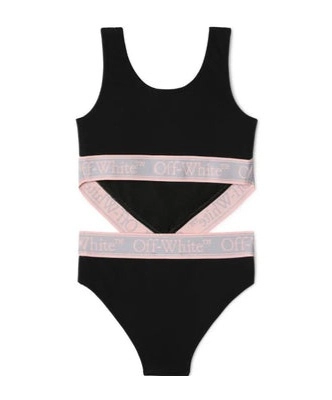 Off-White Bookish Logo-trim Swimsuit