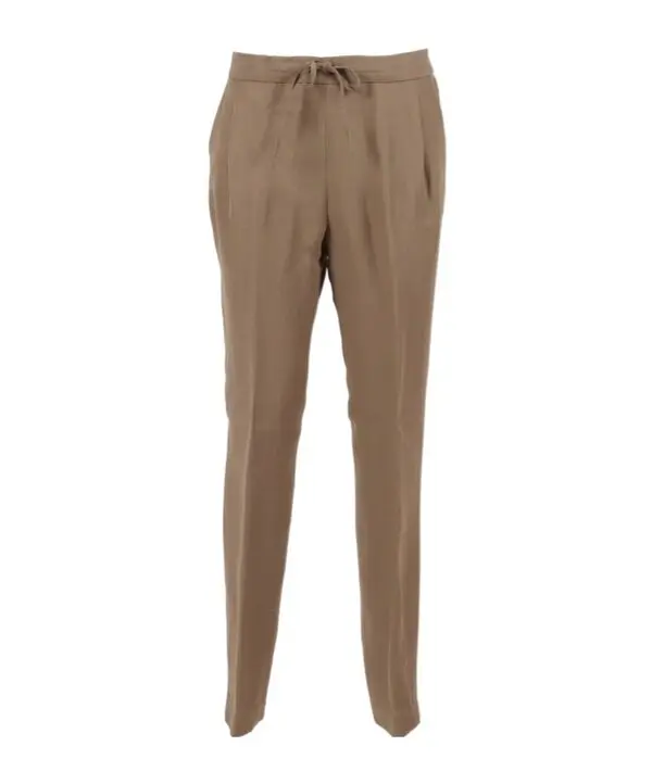 Fabiana Filippi Straight Leg Drawstring Pants - Brown