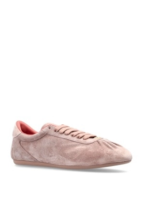 Dolce & Gabbana Soft Ballet Sneakers In Split Calfskin