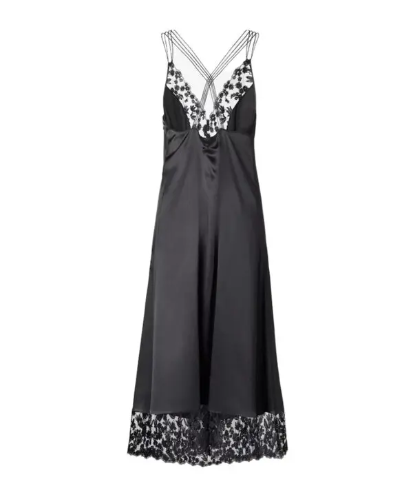 Fendi Silk And Lace Dress