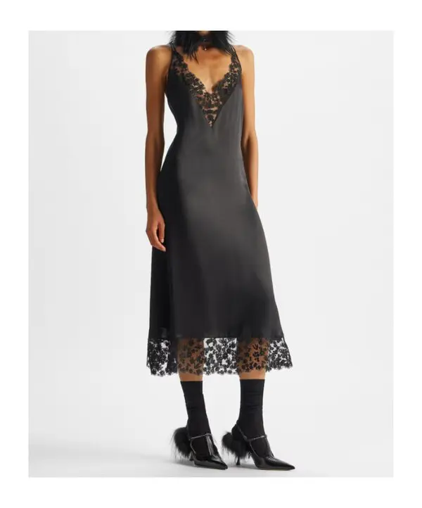 Fendi Silk And Lace Dress