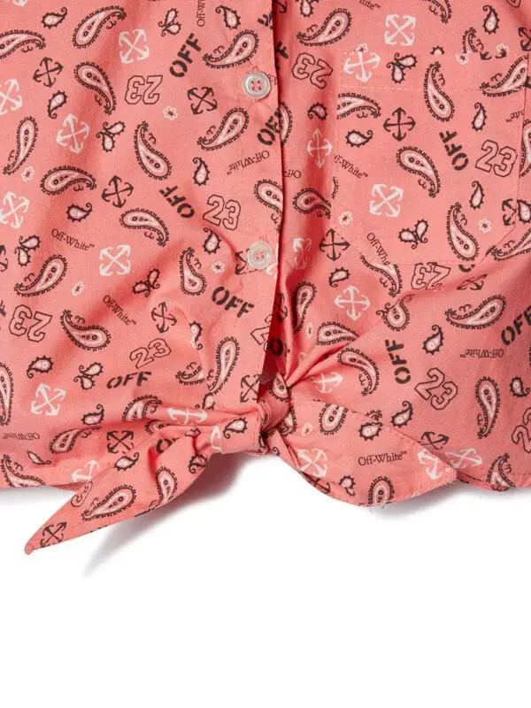 Off-White Bandana-print Cotton Shirt