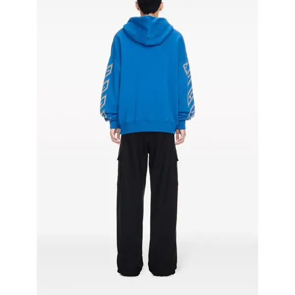 Off-White Logo Printed Drawstring Hoodie
